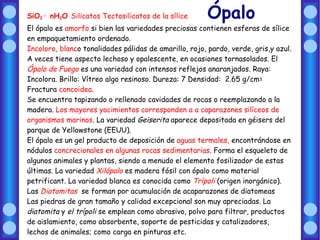 PresentacióN Fichas Minerales Silicatos | PDF