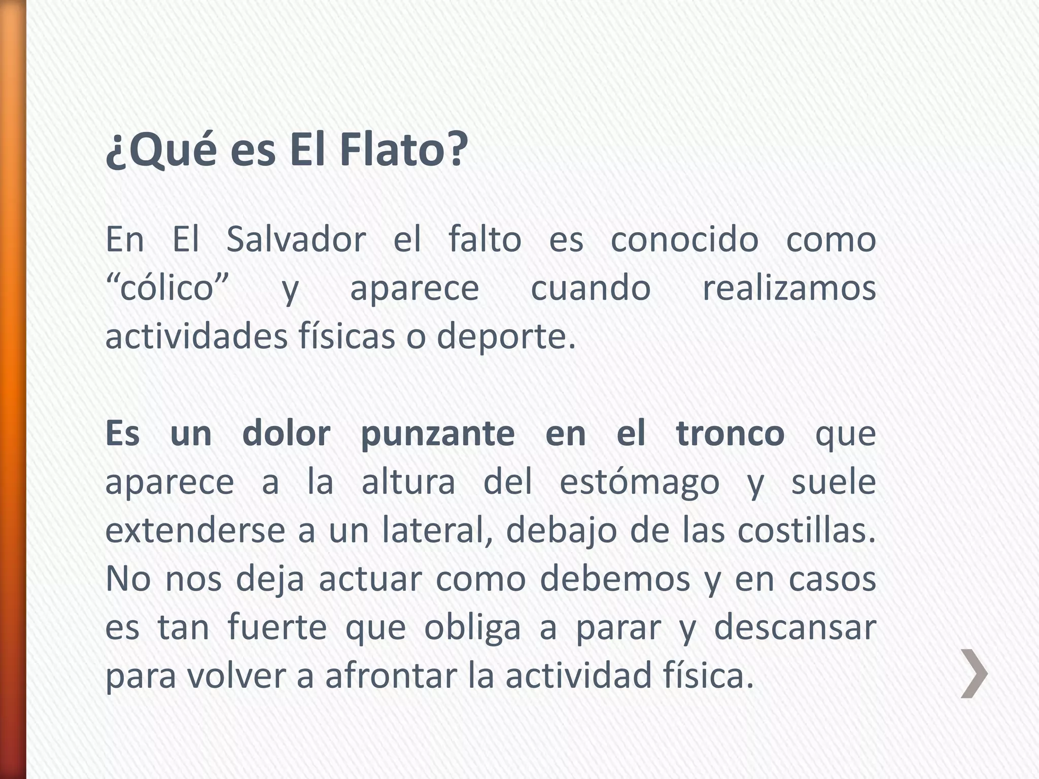 Causas del Flato en Actividades Físicas | PPT