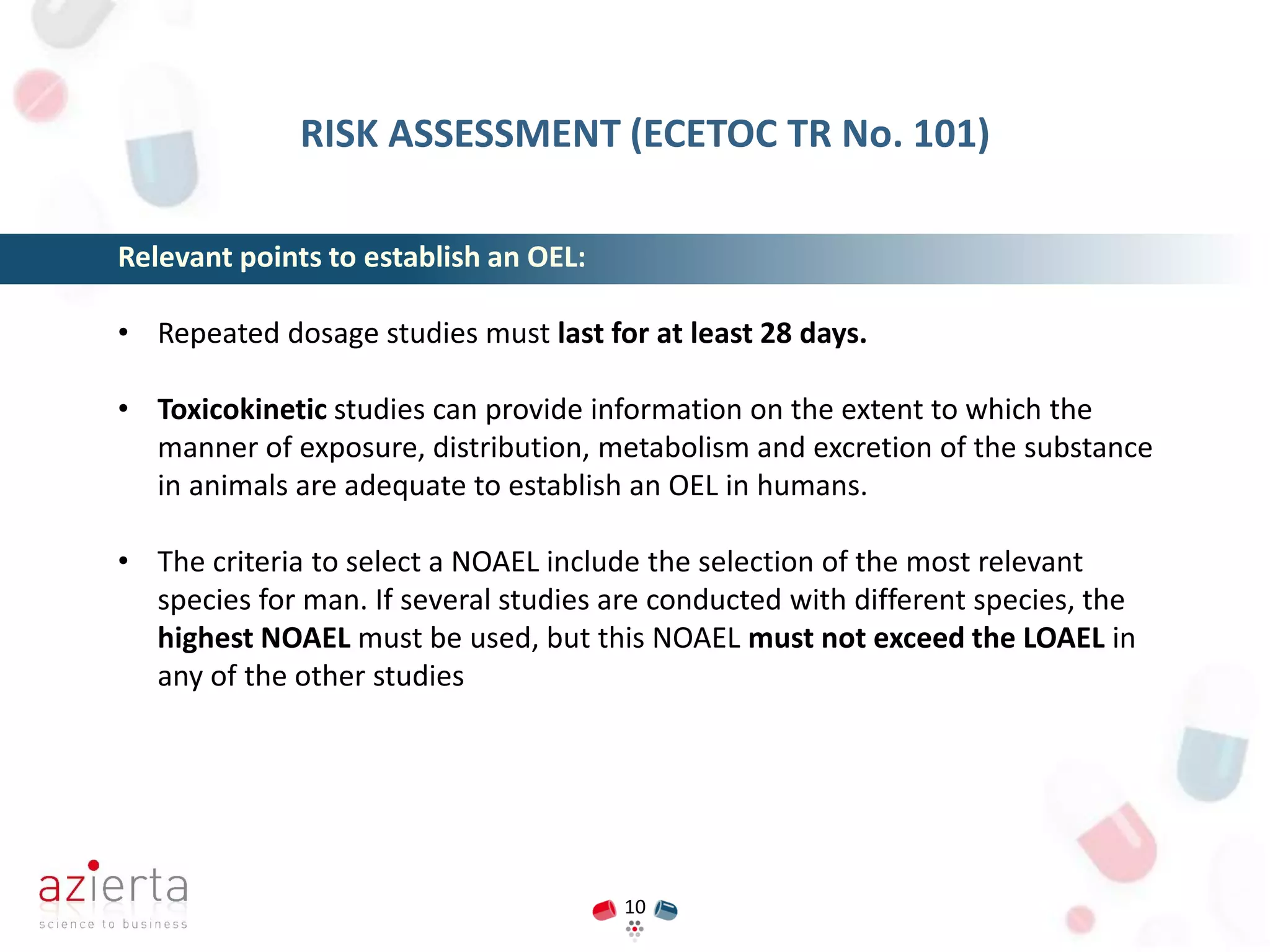 Occupational exposure limits (OEL) to chemical agents APIs ...