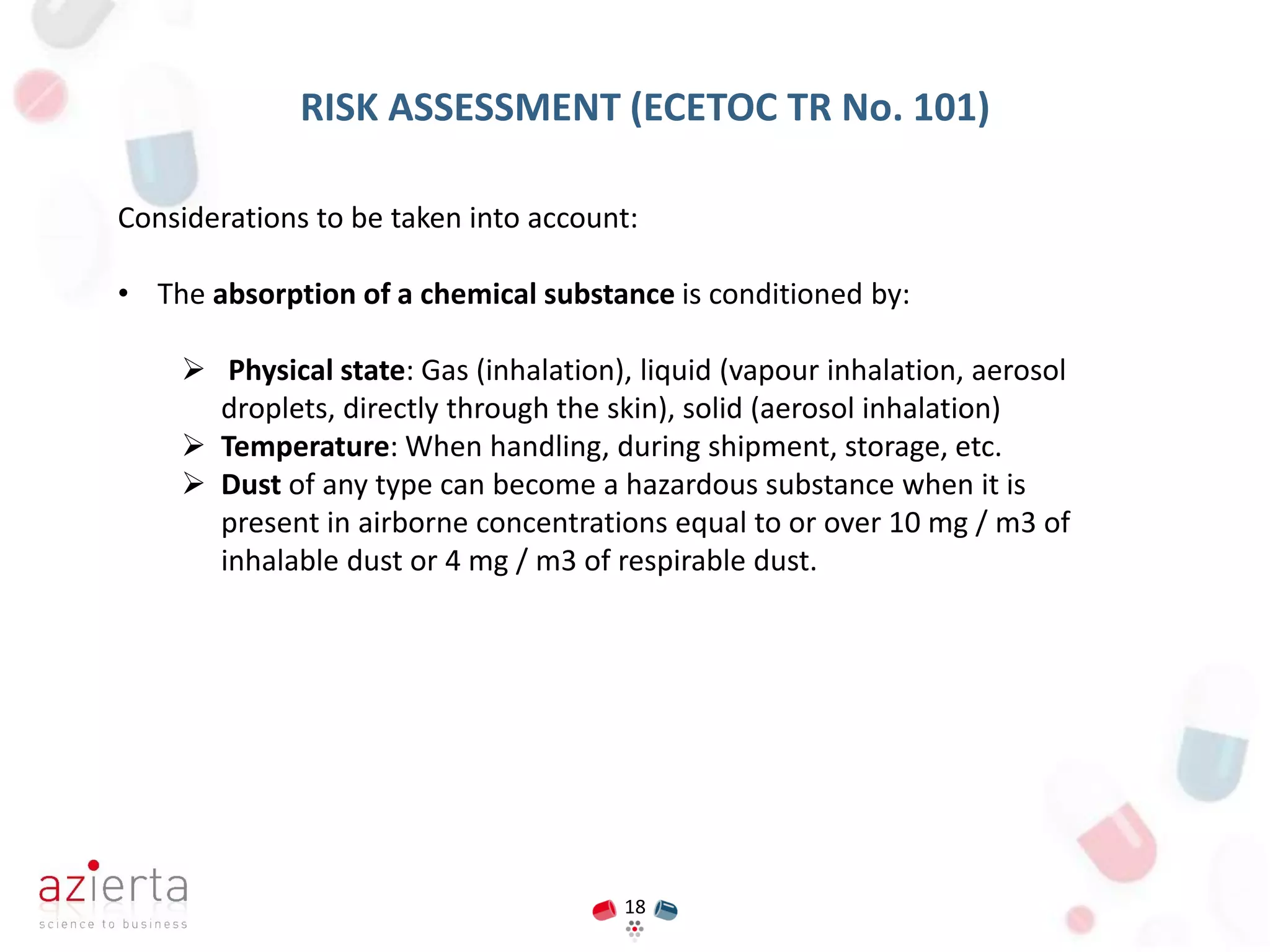 Occupational exposure limits (OEL) to chemical agents APIs ...