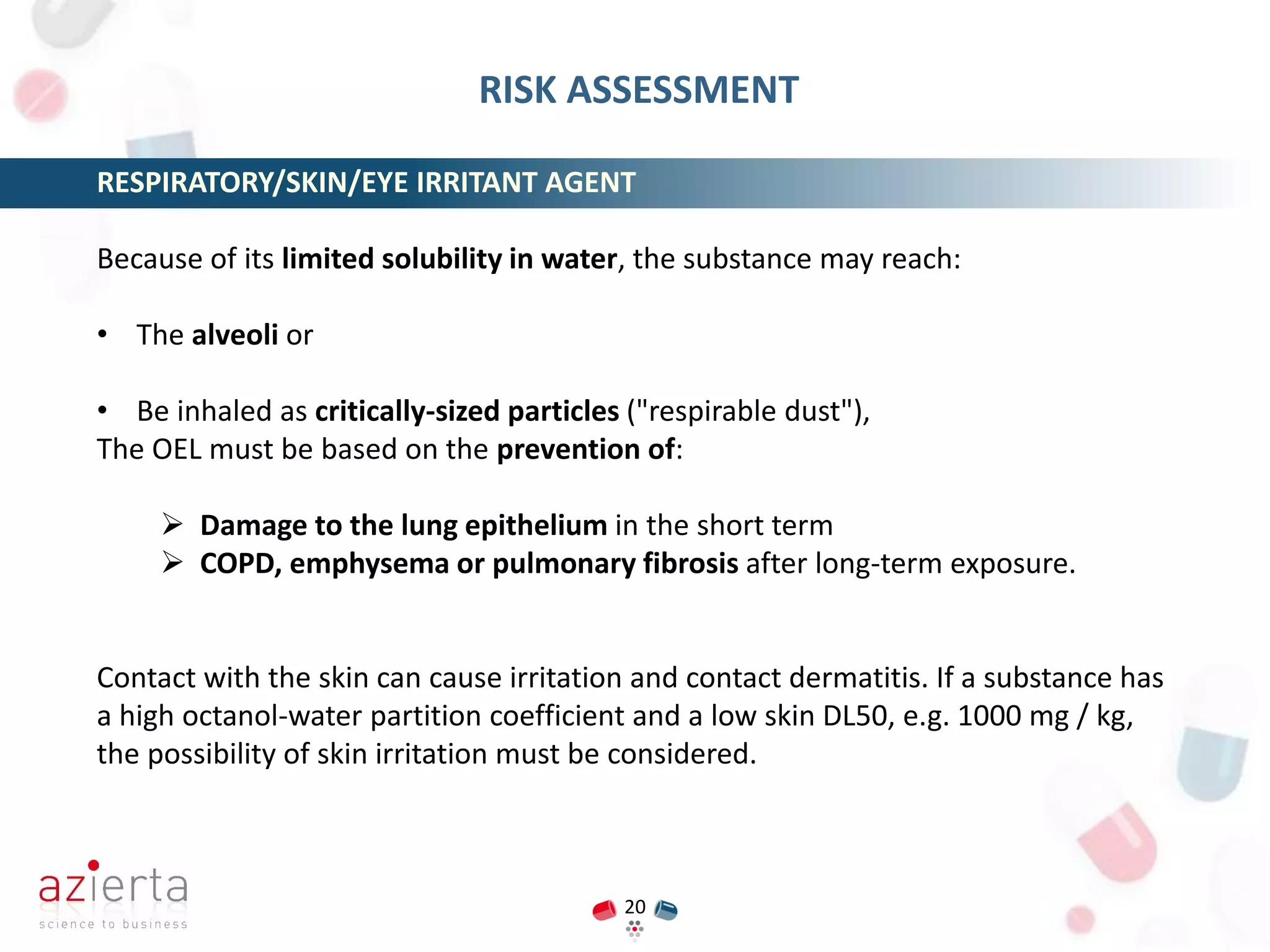 Occupational exposure limits (OEL) to chemical agents APIs ...