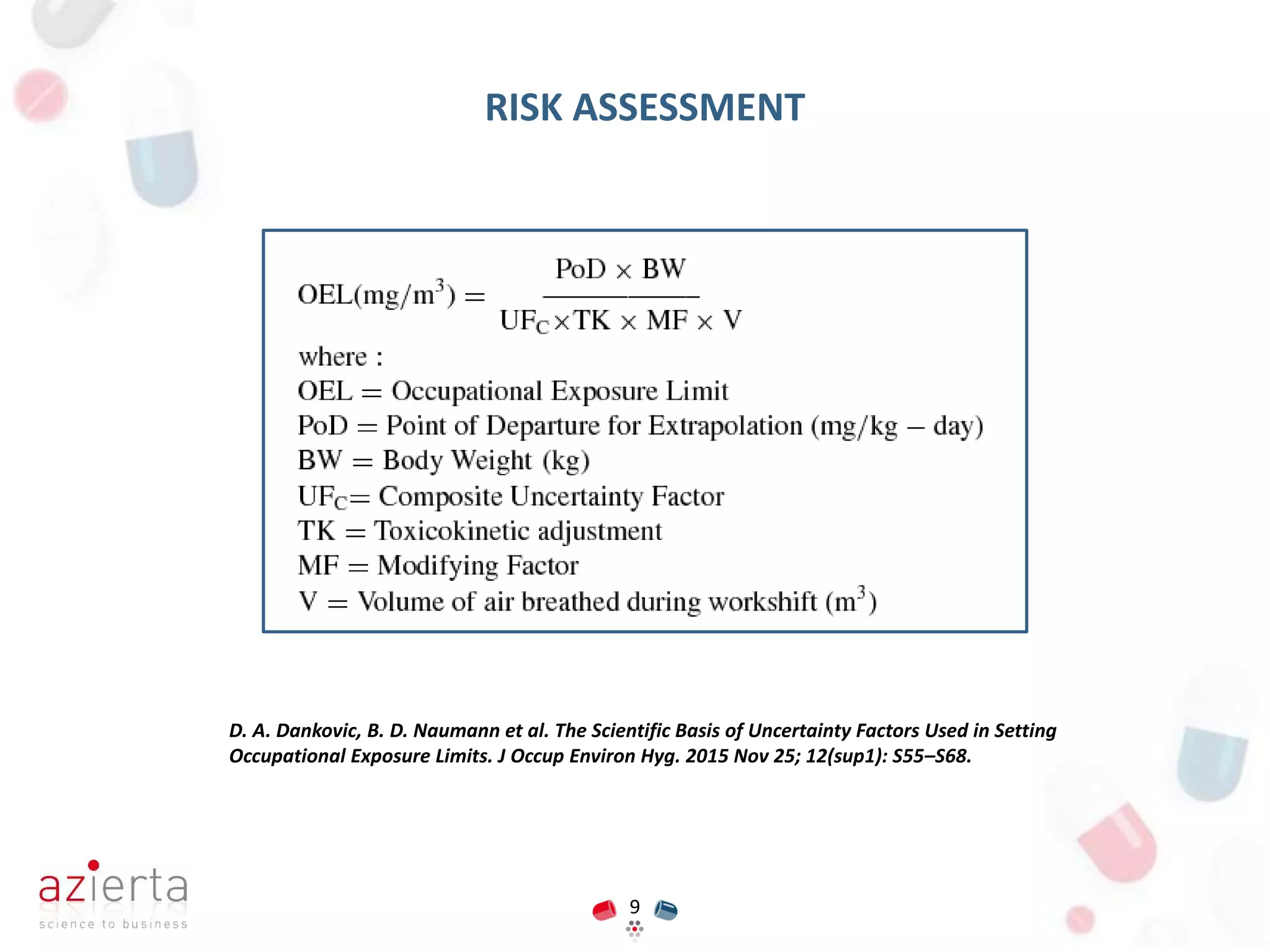 Occupational exposure limits (OEL) to chemical agents APIs ...