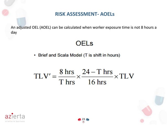 Occupational exposure limits (OEL) to chemical agents APIs ...
