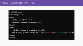 Curso Basico Fundamentos HTML CSS PHP y bases de datos | PDF