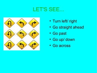 Presentación giving directions | PPT