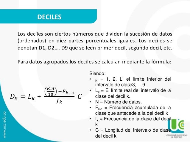 Estadistica - Medidas de posicion