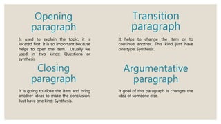 Different kinds of paragraphs | PPT