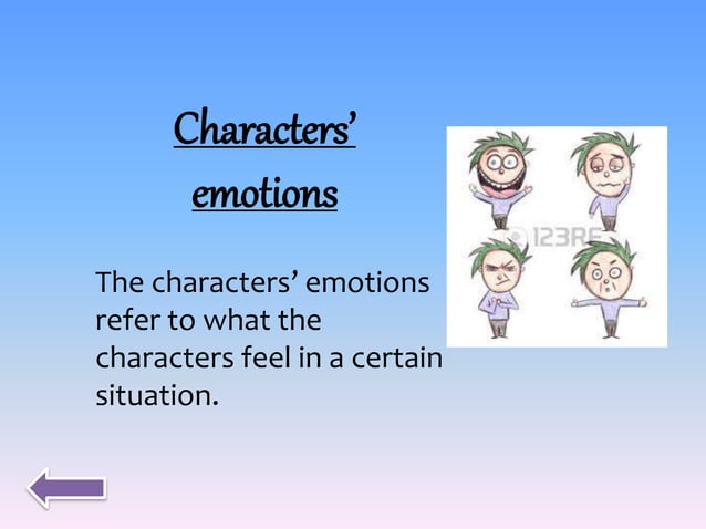 How to work on characters' traits and emotions | PPT