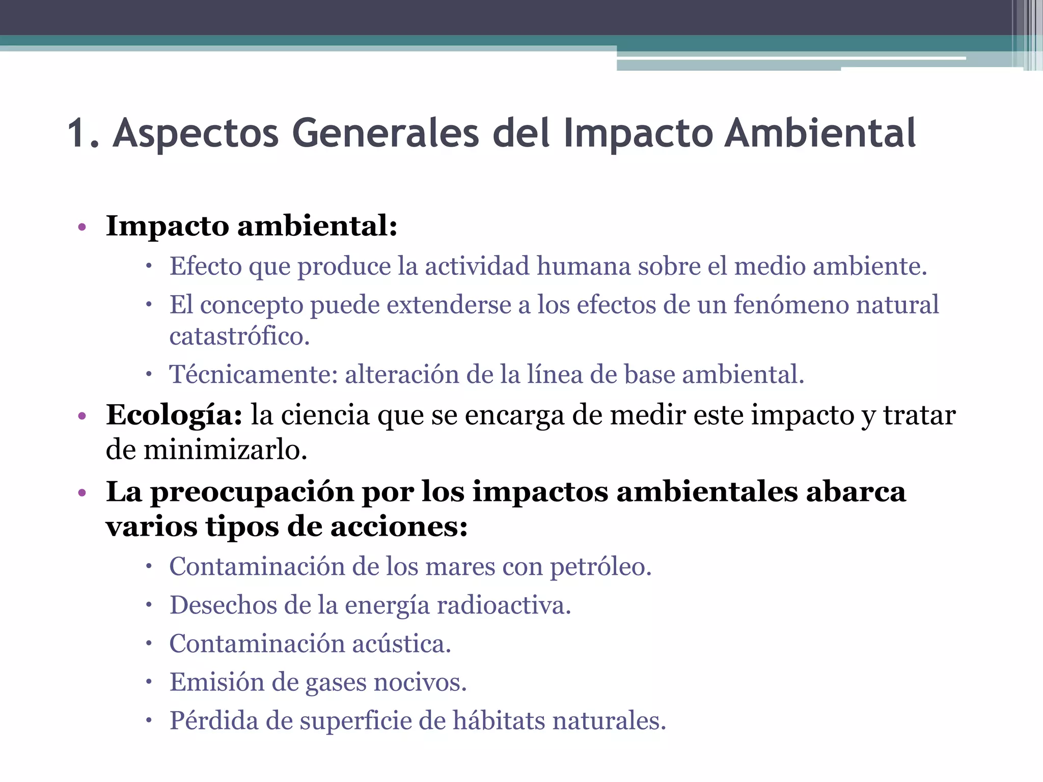 Presentación impacto ambiental | PPTX