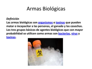 Armas Biológicas Y Químicas: Qué Son Y Qué Implica Su Uso – HR und ...