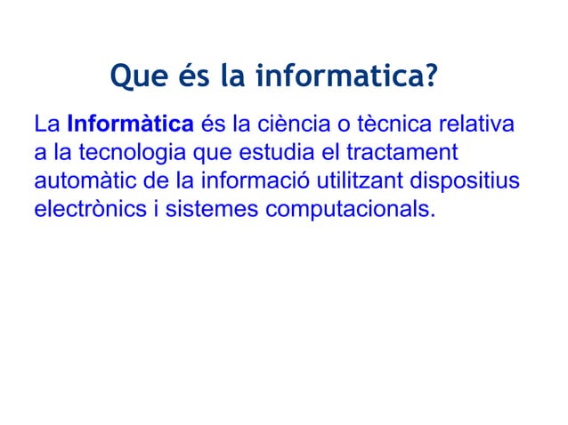 Presentación informatica | PPT