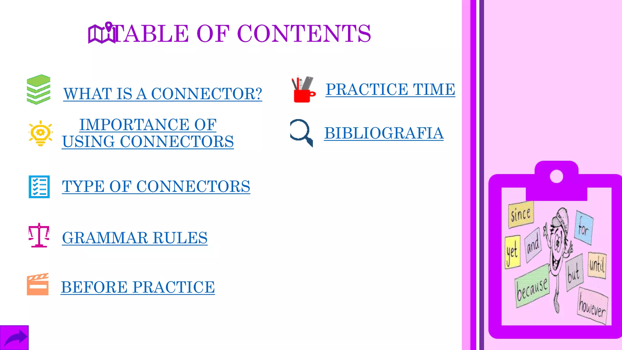 Connectors in English | PPTX