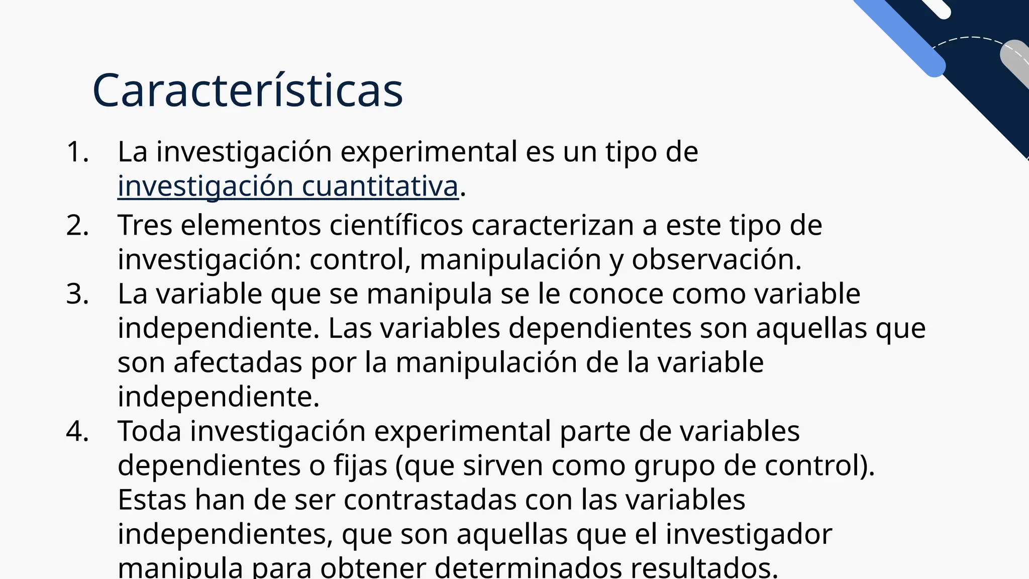 Investigación Experimental, que es?, características y ejemplos .pptx