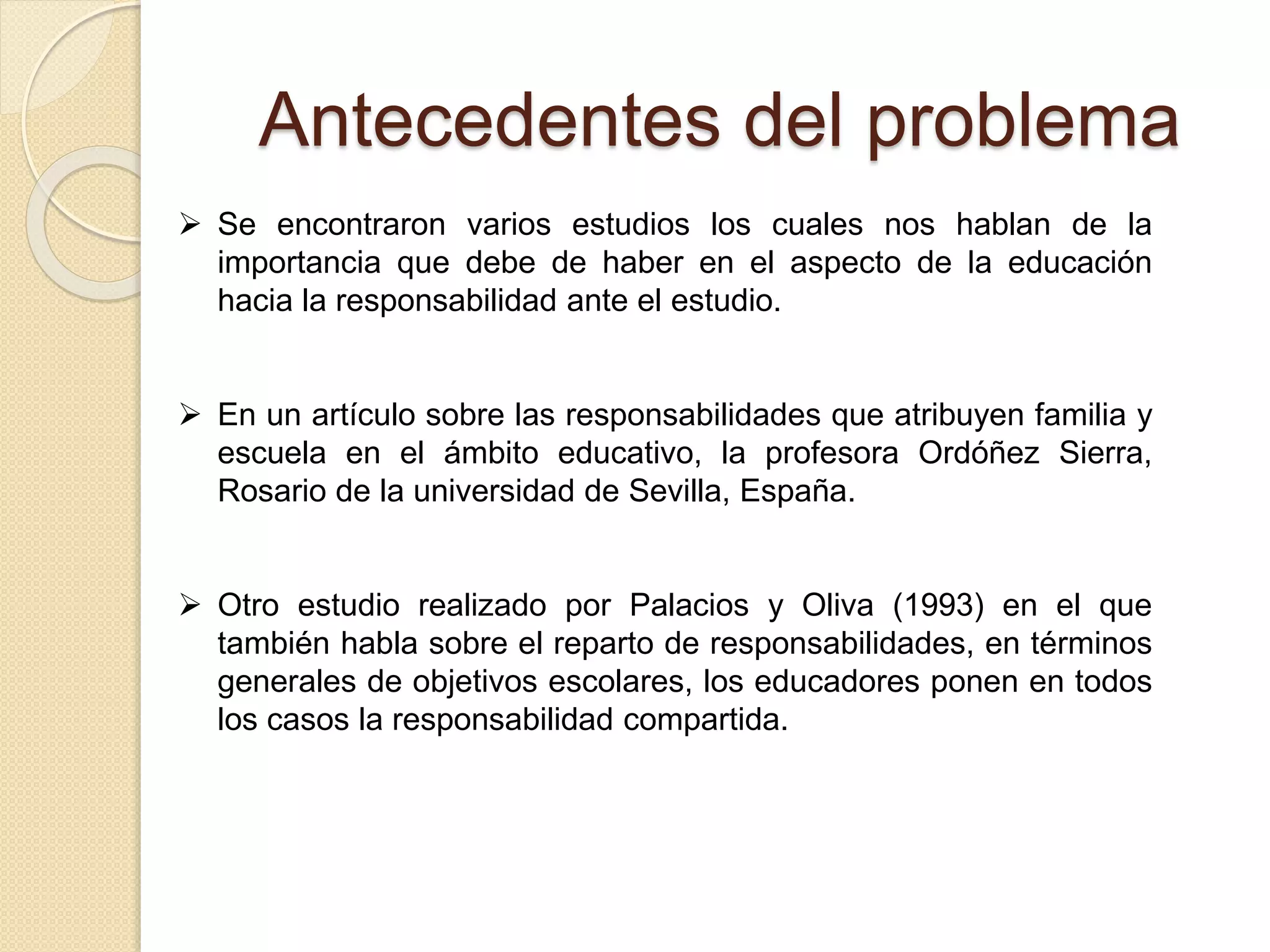 Presentación irresponsabilidad ante el estudio | PPT