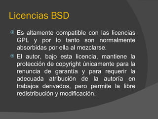 Tipos de licencia y su distribución | PPT