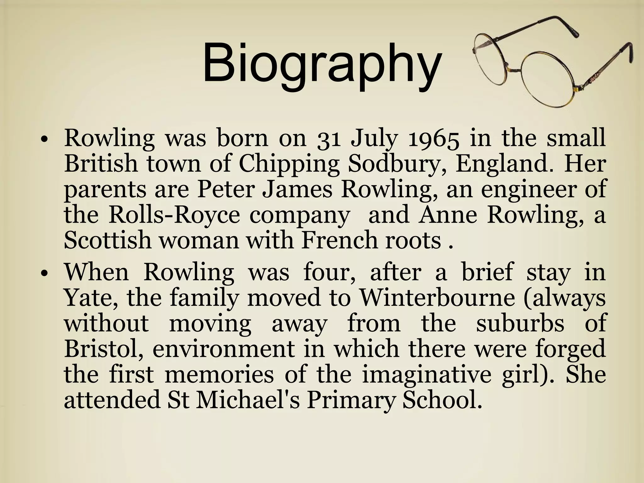 Presentación Jk Rowling | PPT