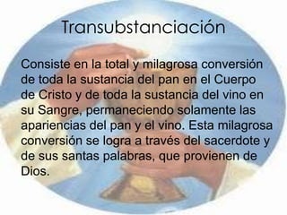 SACRAMENTO DE LA EUCARISTÍA 7A | PPTX
