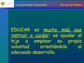 Presentación la paternidad responsable | PPT