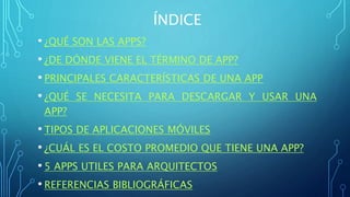 Presentación las apps | PPTX