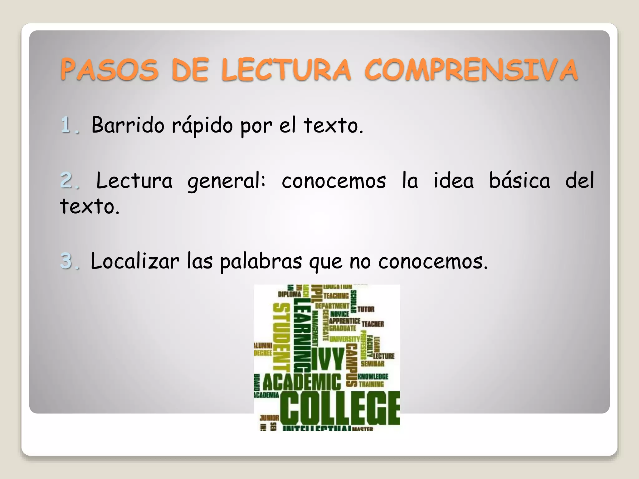 Lectura comprensiva | PPTX | Books and Literature