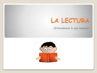 Lectura comprensiva | PPT
