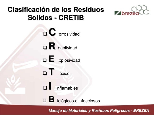 Presentación manejo de materiales y residuos peligrosos