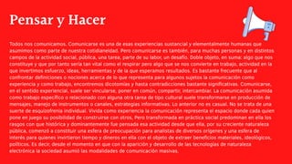 PRESENTACIÓN MARÍA CRISTINA MATA - NOCIONES PARA PENSAR LA COMUNICACIÓN ...