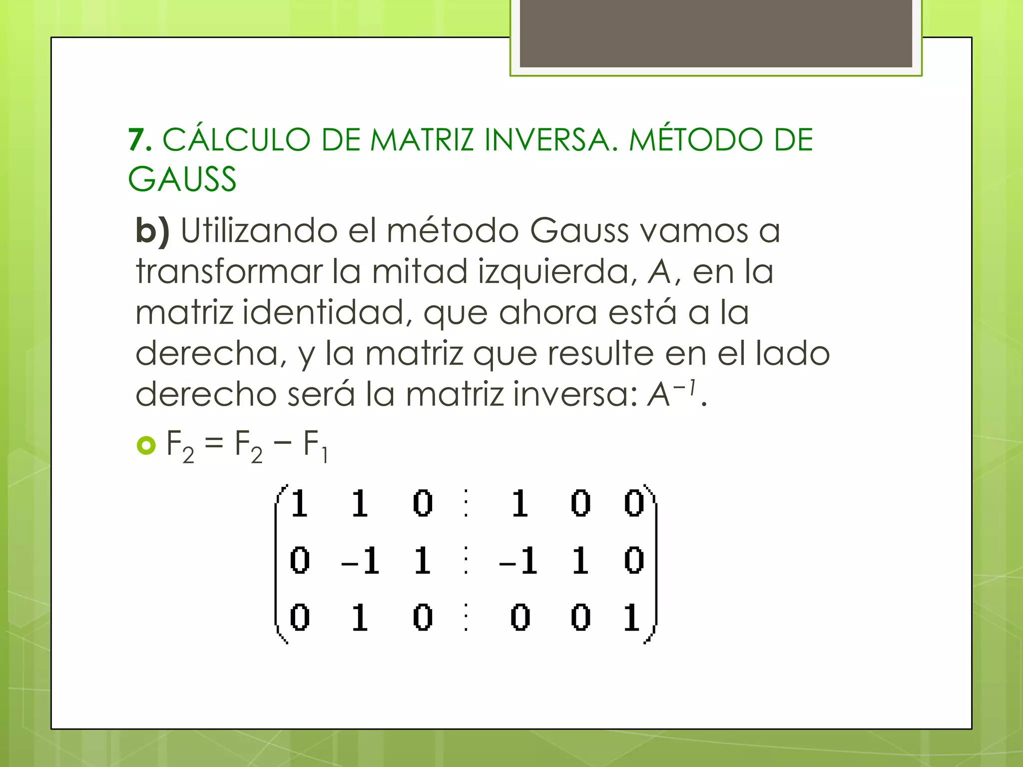 TEMA 1: MATRICES. OPERACIONES CON MATRICES | PPTX