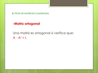 TEMA 1: MATRICES. OPERACIONES CON MATRICES | PPTX
