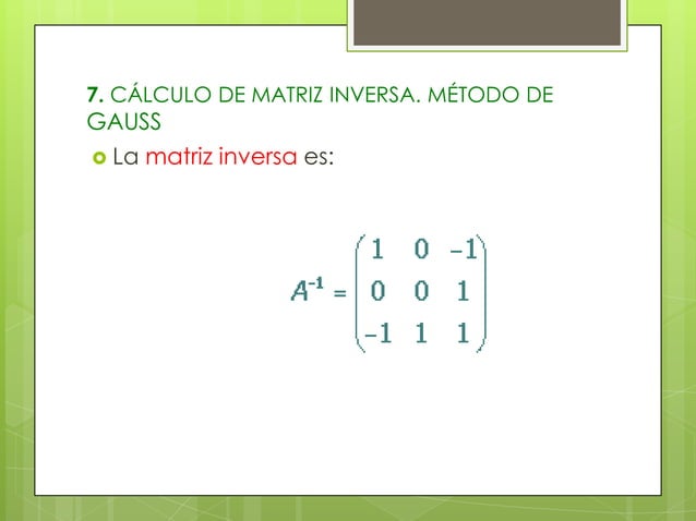 TEMA 1: MATRICES. OPERACIONES CON MATRICES | PPTX