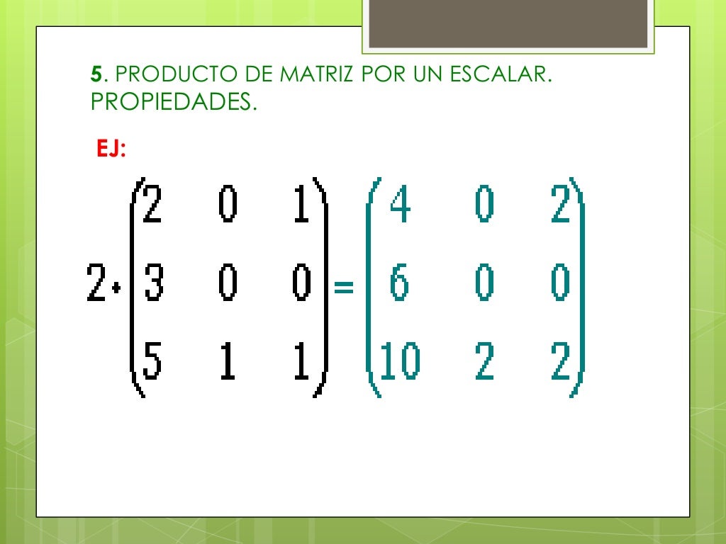 Operaciones Con Matrices