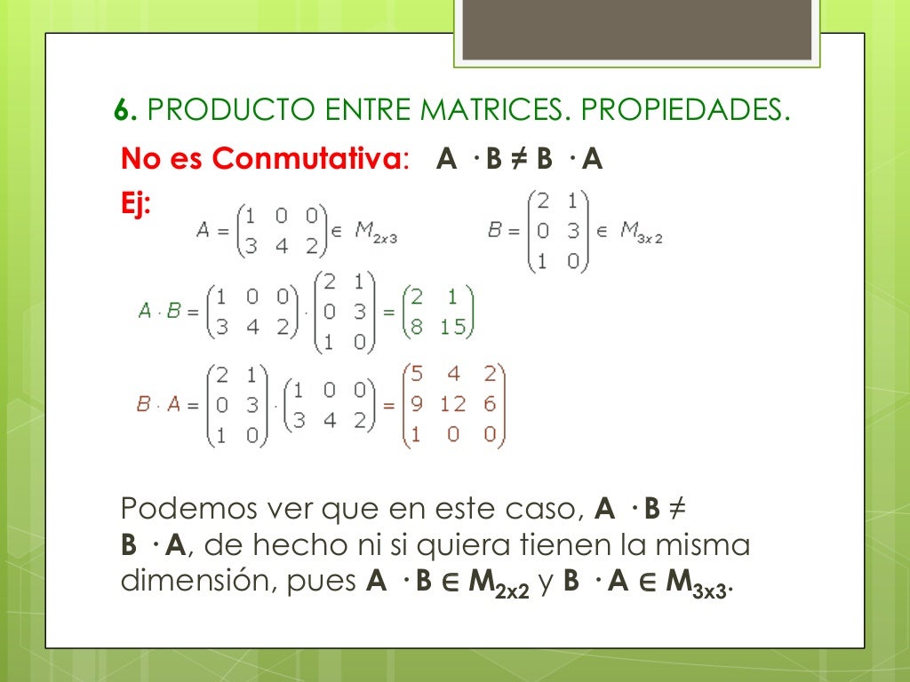 Operaciones Con Matrices