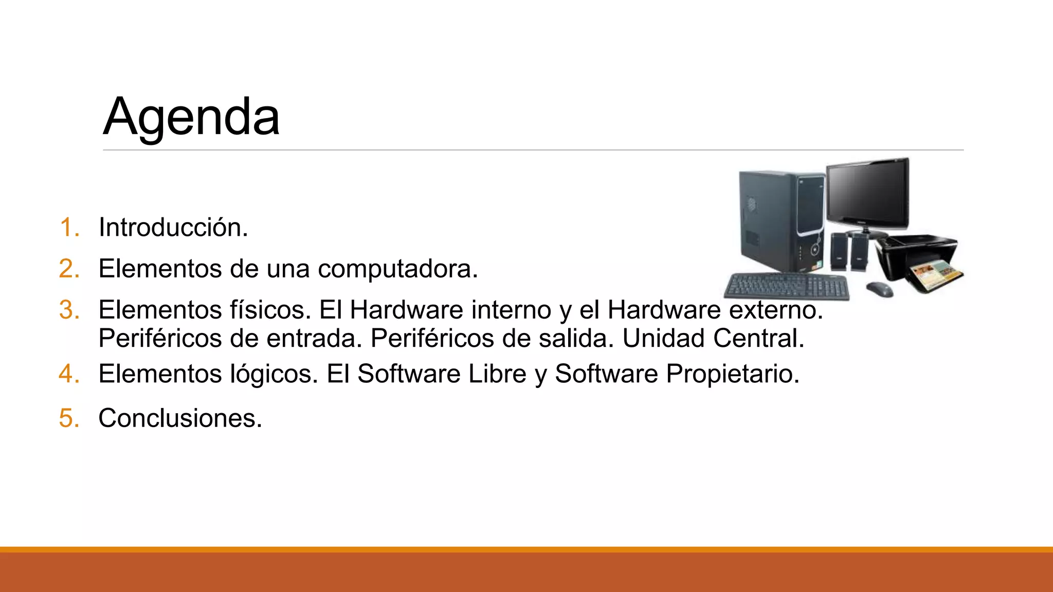 Elementos básicos de una computadora | PPT