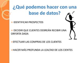 Mercadotecnia de Bases de Datos | PPTX