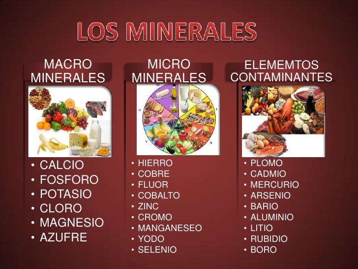 los minerales