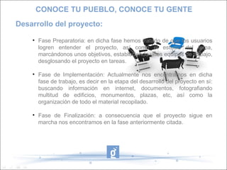 Proyecto Guadalinfo: Conoce tu Pueblo, Conoce tu Gente | PPT