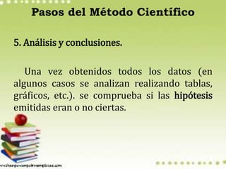Presentación método cientifico. | PPTX