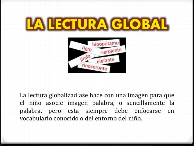 Método de lectura global