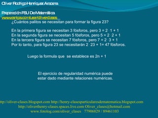 PresentacióN N°4 Psu De MatemáTica Regularidades NuméRicas | PPT