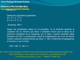PresentacióN N°4 Psu De MatemáTica Regularidades NuméRicas | PPT