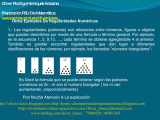 PresentacióN N°4 Psu De MatemáTica Regularidades NuméRicas | PPT