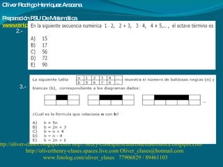 PresentacióN N°4 Psu De MatemáTica Regularidades NuméRicas | PPT