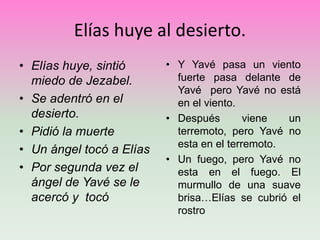 Presentación n° 6. taller biblico. profeta elías | PPTX