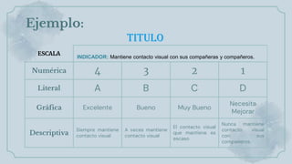 PRESENTACIÓN ESCALAS DE CALIFICACIÓN.PRES