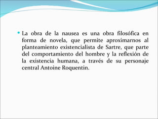 Presentaciòn nausea | PPT