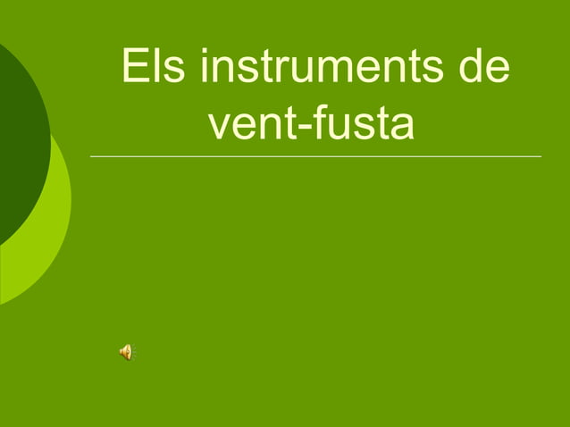 Els instruments de vent-fusta | PPT