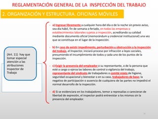 Presentación Nueva Reglamentación General de la Inspección del Trabajo ...