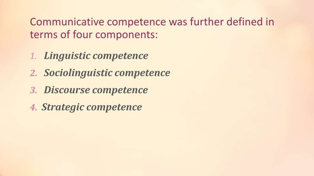 communicative competence | PPTX
