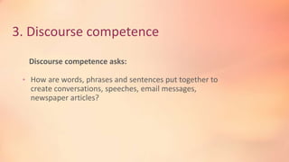 communicative competence | PPTX