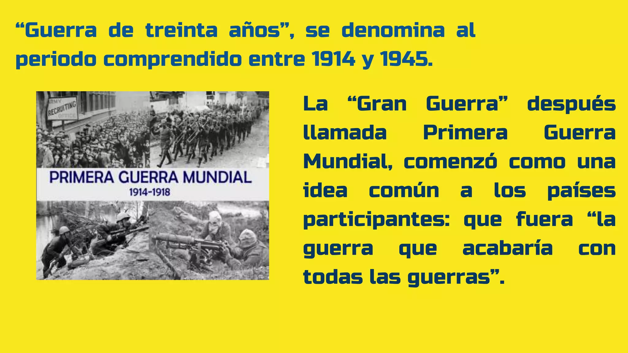 Primera guerra mundial y sus repercusiones. | PPTX